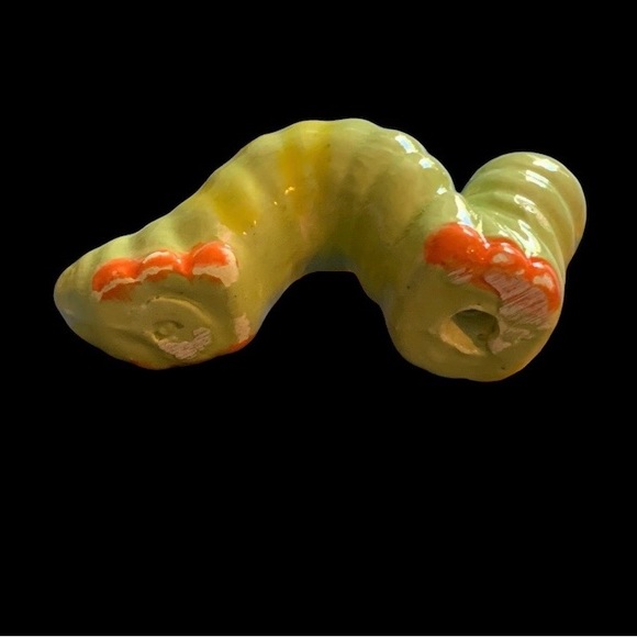 unmarked | Accents | Vintage Ceramic Caterpillar Light Green Wiggle ...